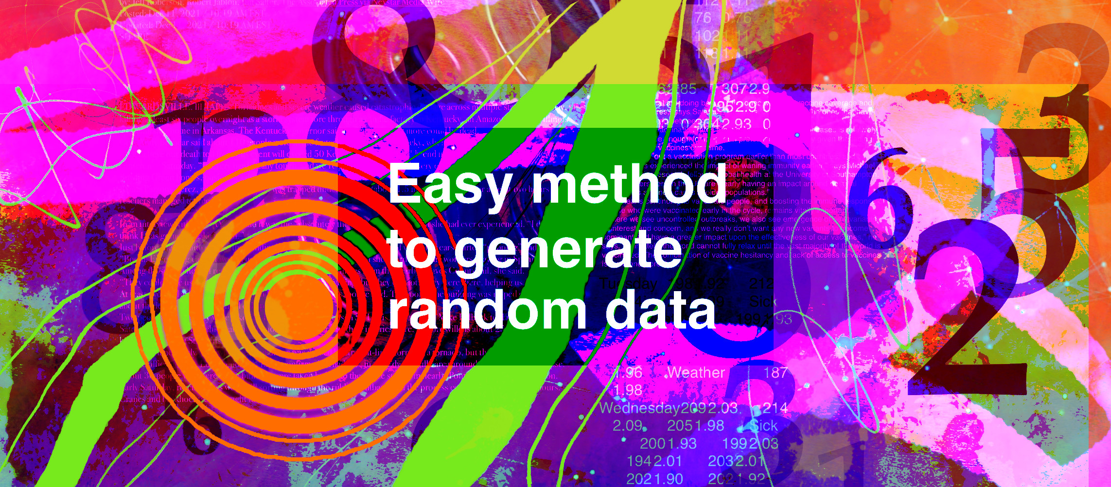 Random Data Generator in Excel - Veronique Frizzell