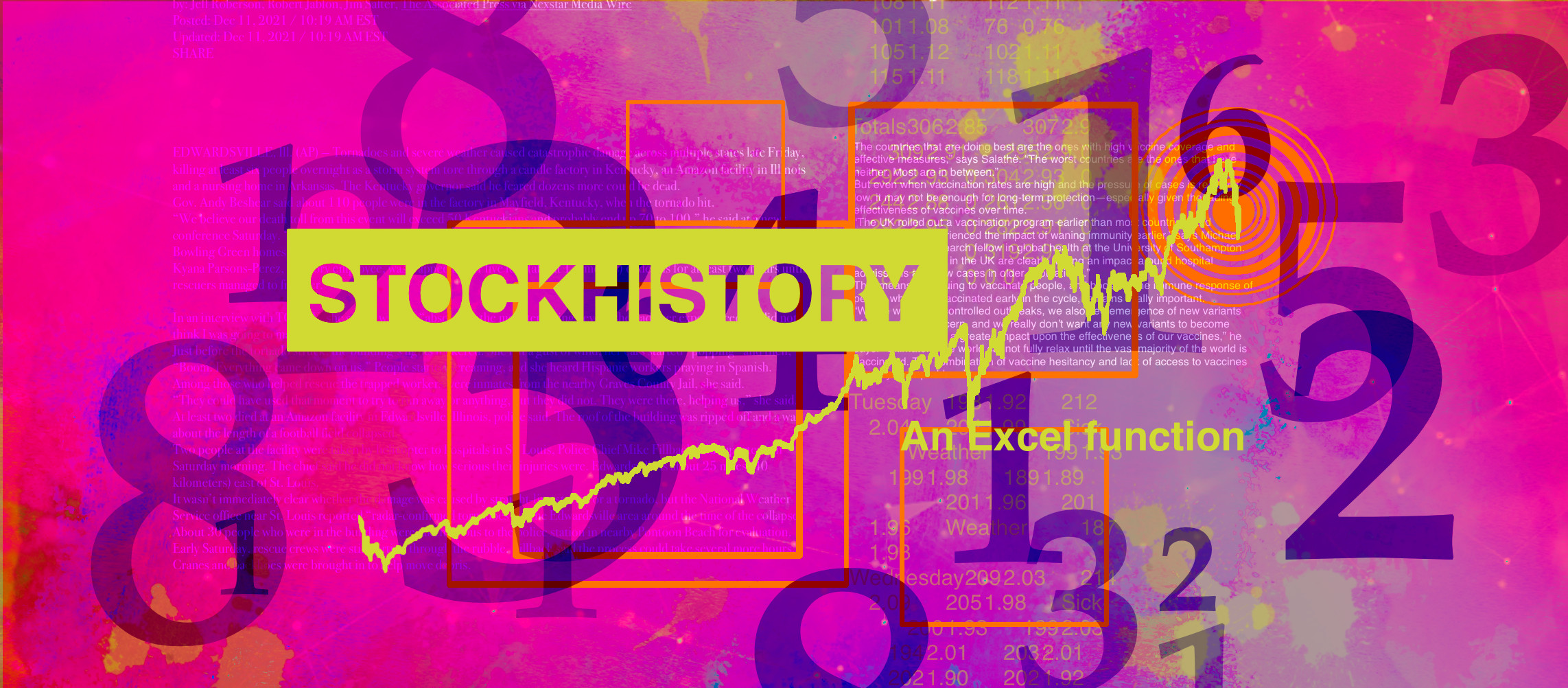 Excel function STOCKHISTORY - Veronique Frizzell